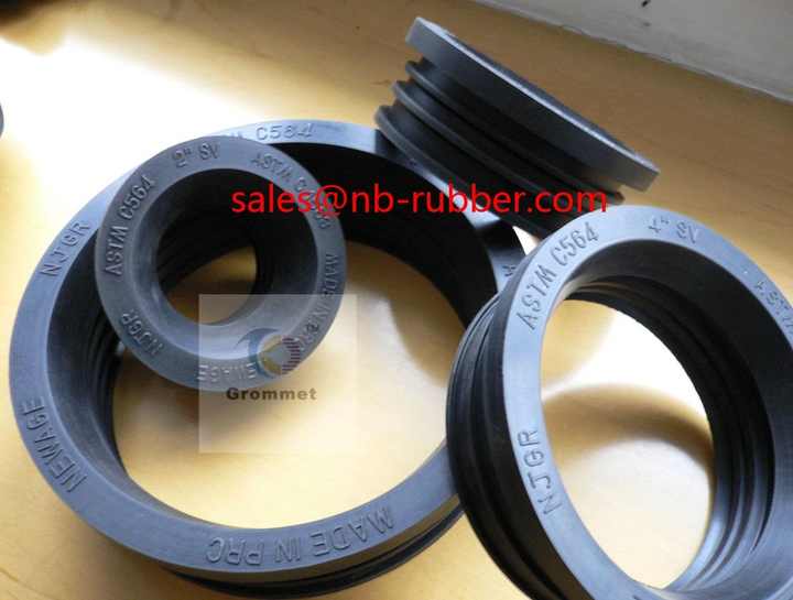 Service Weight Rubber Gasket for Cast Iron Soil Pipe Install