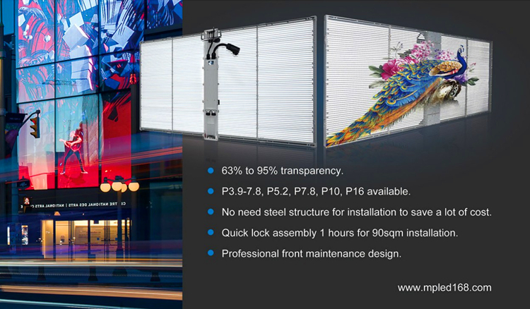 Transparent Display - Transparent LED Display - High Transparency ...