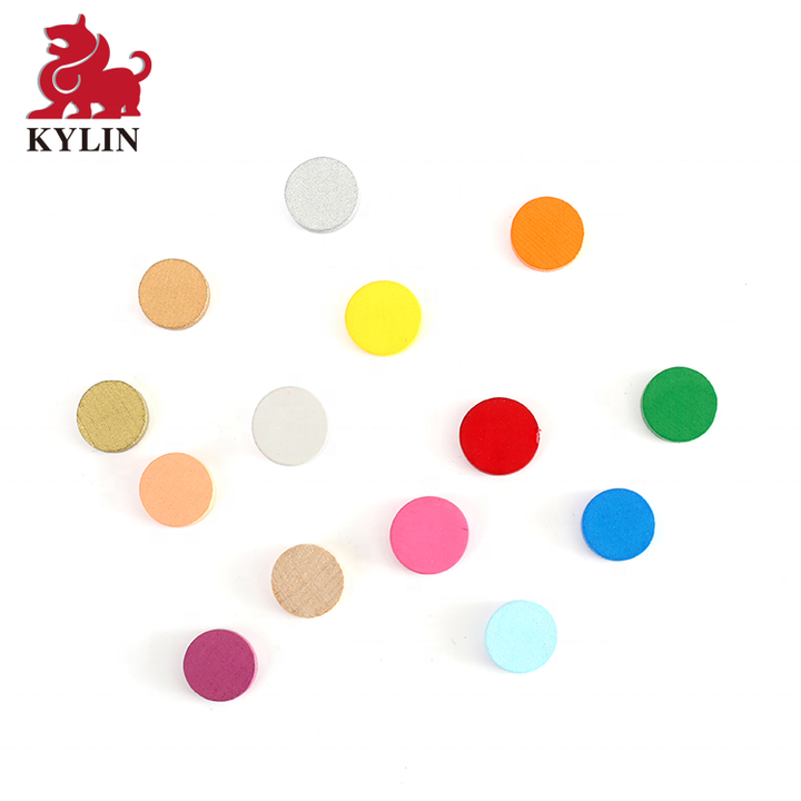 Wooden Round Circle Board Game Tokens - Customizable