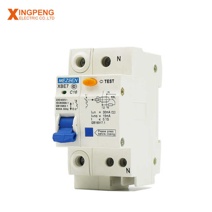 New Type Rccb 10a 1p 2poverload Current protection Rcbo Circuit Breaker ...