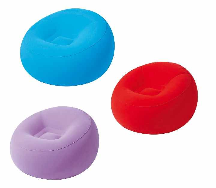 Bestway 75052 44'' X 44 ''x 26'' Inflatable Flocking Bean Bag Chair ...