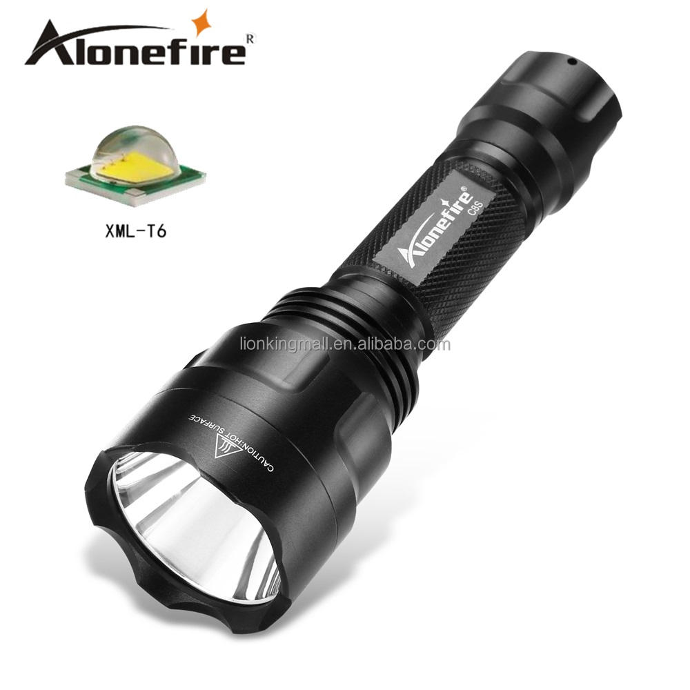 Hunting Lights Tactical Flashlight T6/L2 Torch with 18650 Pressure ...