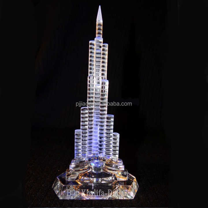 Crystal Dubai Burj Khalifa Tower Souvenir - Unique Gift