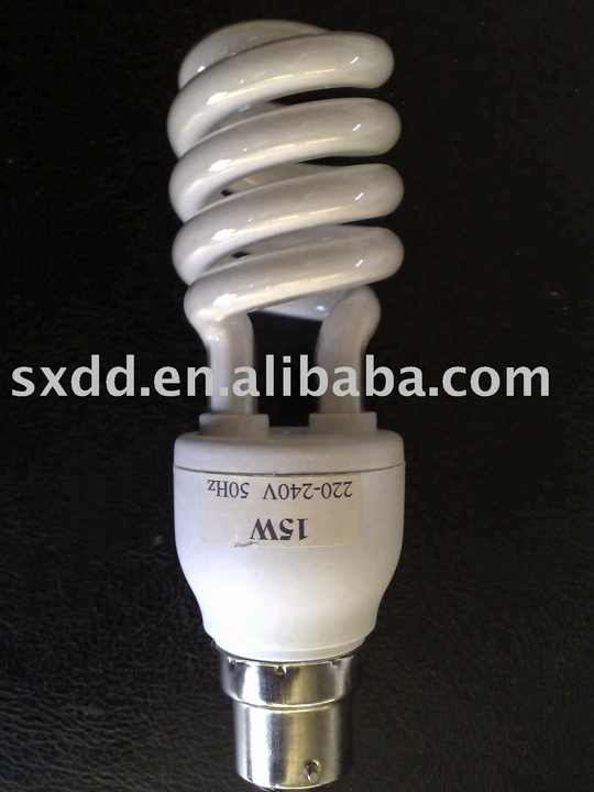 Compact Flourscent Lamp Half Spiral Energy Saving Lamp Free Samples E27 ...