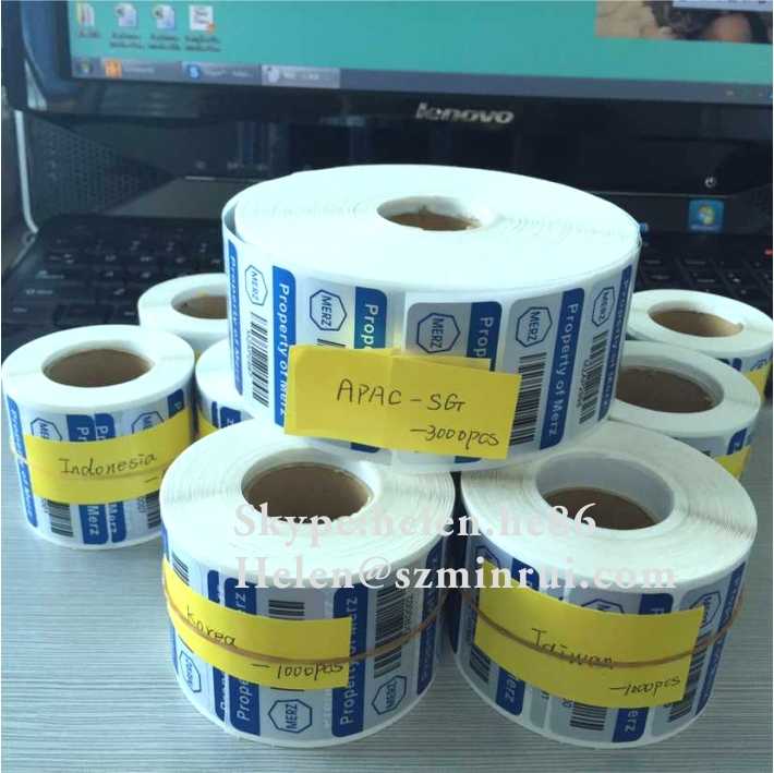 Custom Sequence Adhesive Barcode Stickers Roll - MINRUI