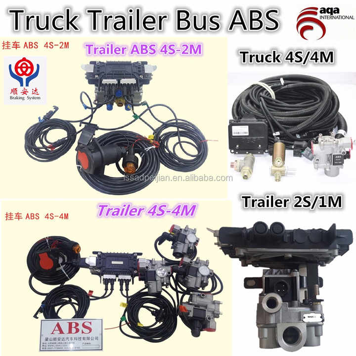 ABS (anti-locked braking system) for truck 2s/1m, WABCO, KNORR, BENDIX ...