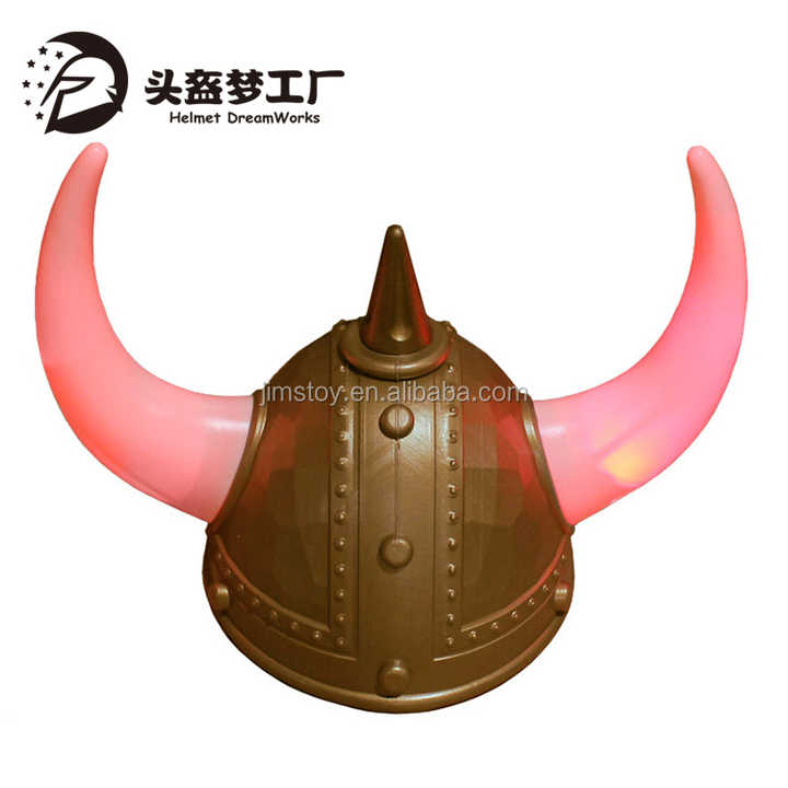 Viking Helmet with LED Light up Horns - Perfect for Parties