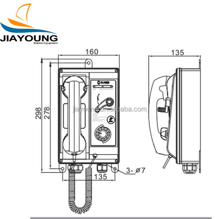 Wall Type Ship Sound Powered Telephone - Reliable Communication