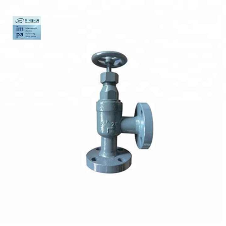 JIS F7422 forged steel angle valve 20 K marine valves Impa 750626 deck ...