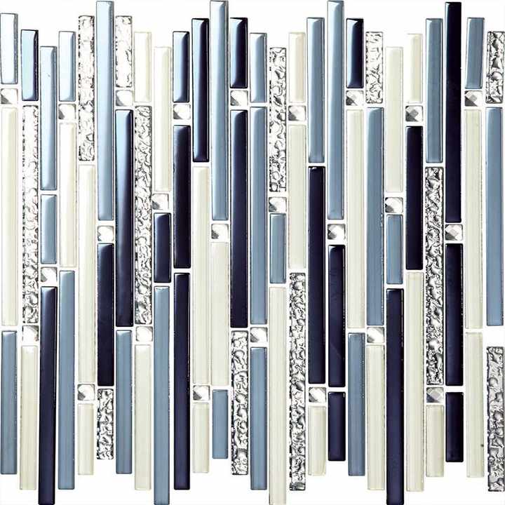 Crystal Glass Mosaic Tile Pattern - Modern & Versatile