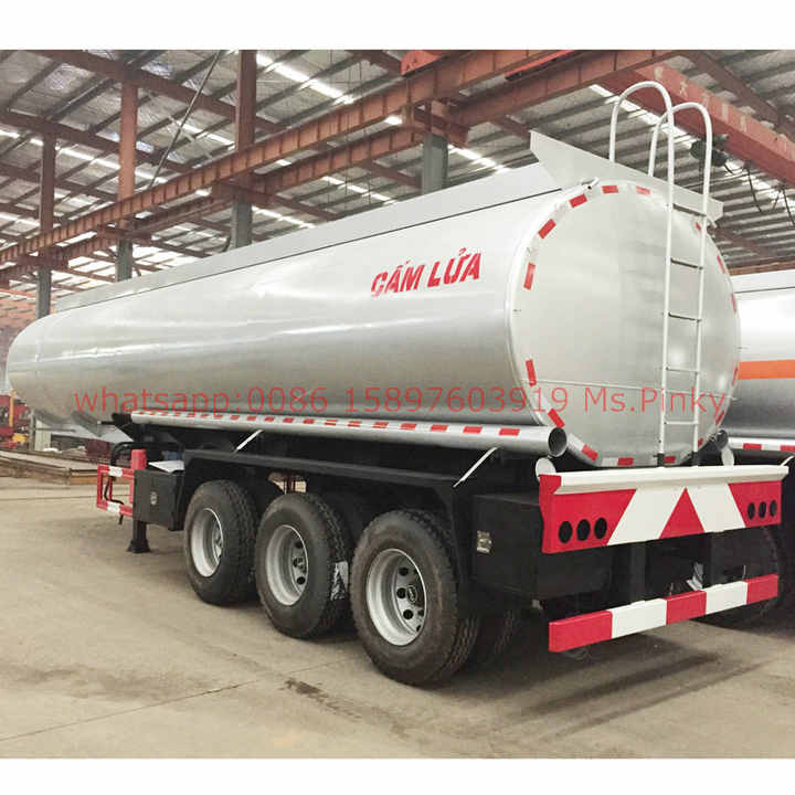 stainless steel tanker trailer for alcohol transportation 37500L Tank ...