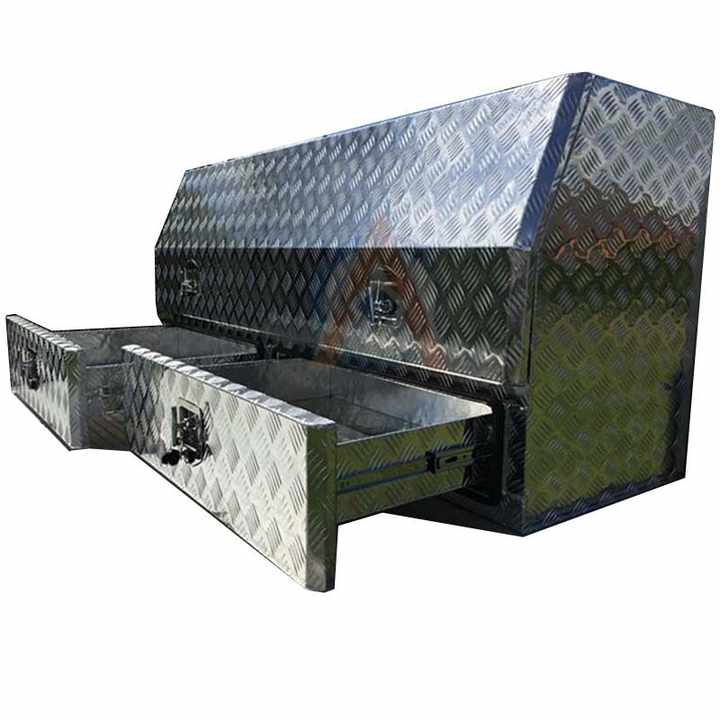 Custom Aluminum Ute Truck Camper Tool Box - Five Drawers