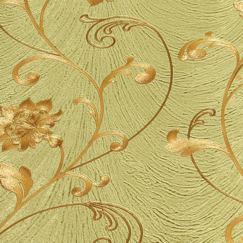 Buy golden cheap wallpaper home decoration vinyl wallpaper restaurant ...