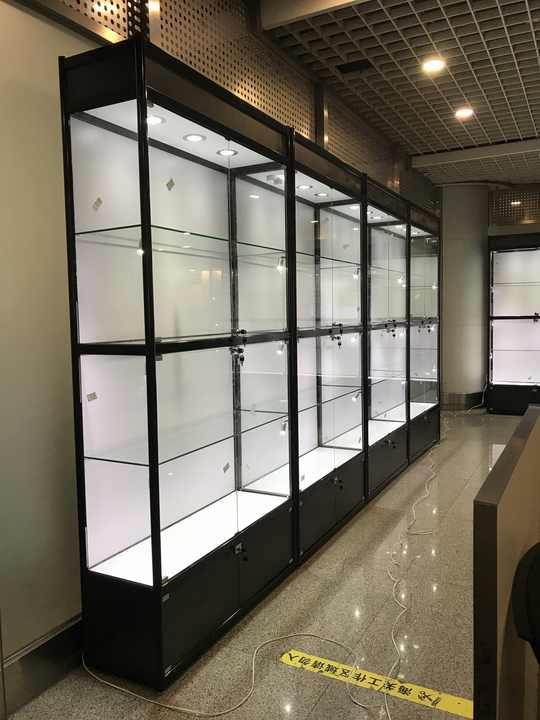 Lockable Glass Display Cases with LED Light for Collectibles - OEM