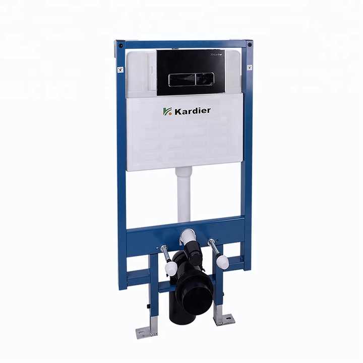 CE Approval Wall Hung Concealed Toilet Flushing WC Upper Dual Push ...