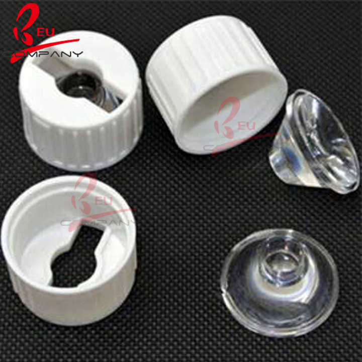 20mm 10/30/60/90/120 Degree Optical Glass LED Lens Reflector Collimator ...