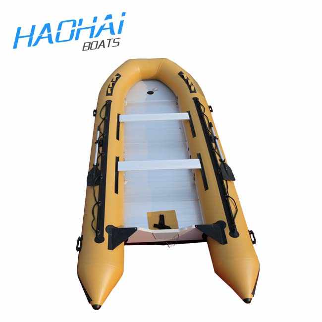 Large PVC & Aluminum Hull Inflatable Rescue Boat for Fishing