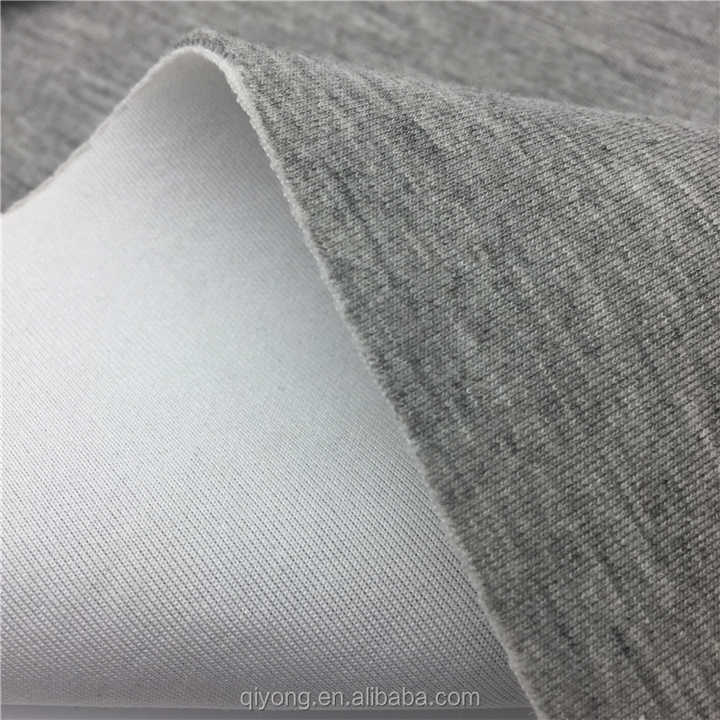 High Grade Double Side Light Grey Melange Color Fabric