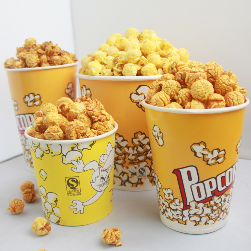 130oz Popcorn Paper Buckets - Custom & Disposable Solutions