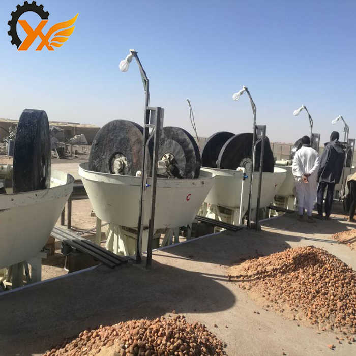 High Performance Double Wheel Silver Copper Gold Ore Grinding Machine ...