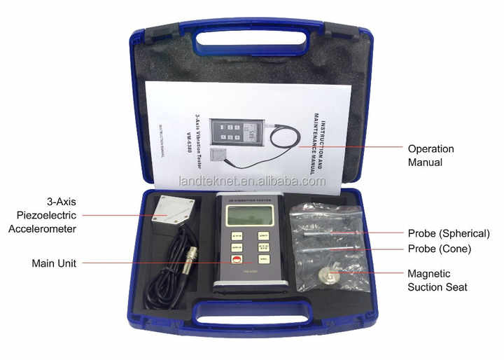 VM-6380 3-Axis Vibration Meter - Precision and Custom Support
