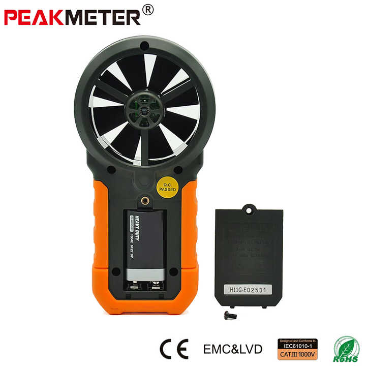 PEAKMETER PM6252B - Precision Digital Anemometer with USB