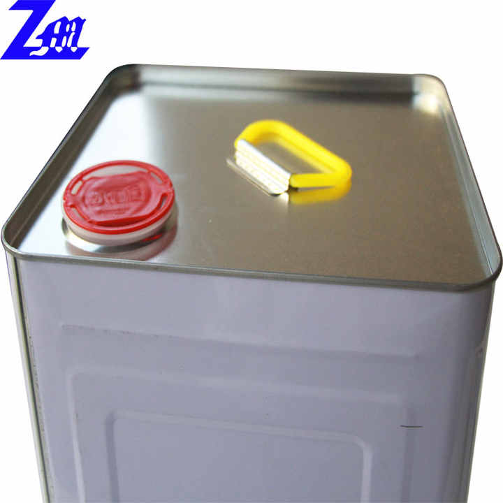 20 Litre Empty Square Tin Drum for Solvent/thinner/coating