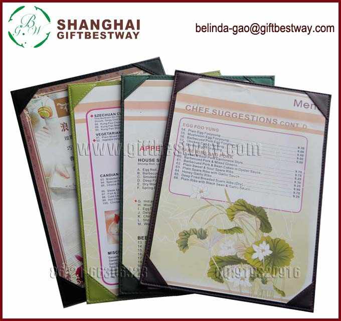 GBW Single Panel Menu Board - Elegant A3 Restaurant Cover