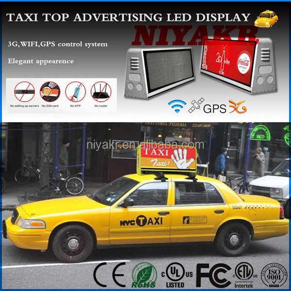 Taxi Led Topper Sign - Efficient Outdoor Advertising