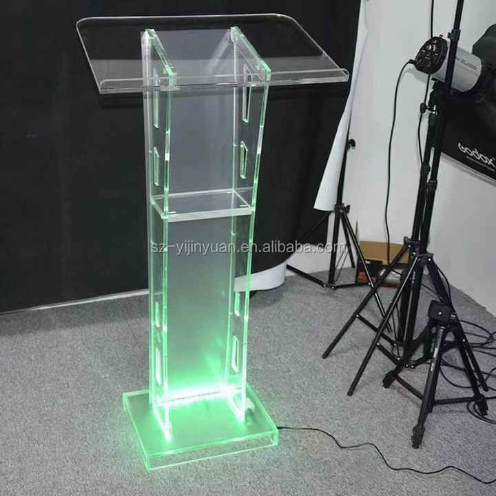 Acrylic Platform Podium Pulpit Lectern - Modern & Eco-friendly
