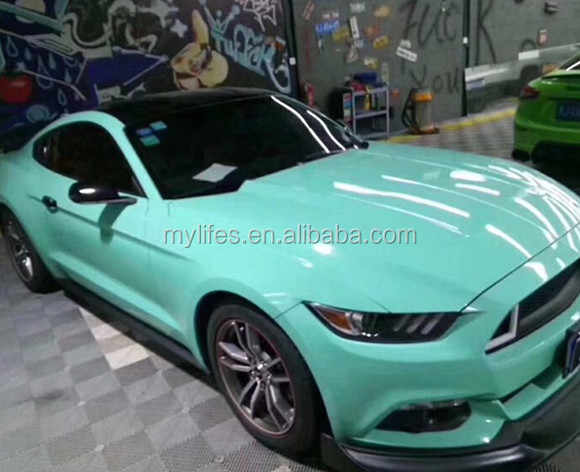 Blue Color Glossy Films Reflective Car Wrap Vinyl for Car Wrapping ...