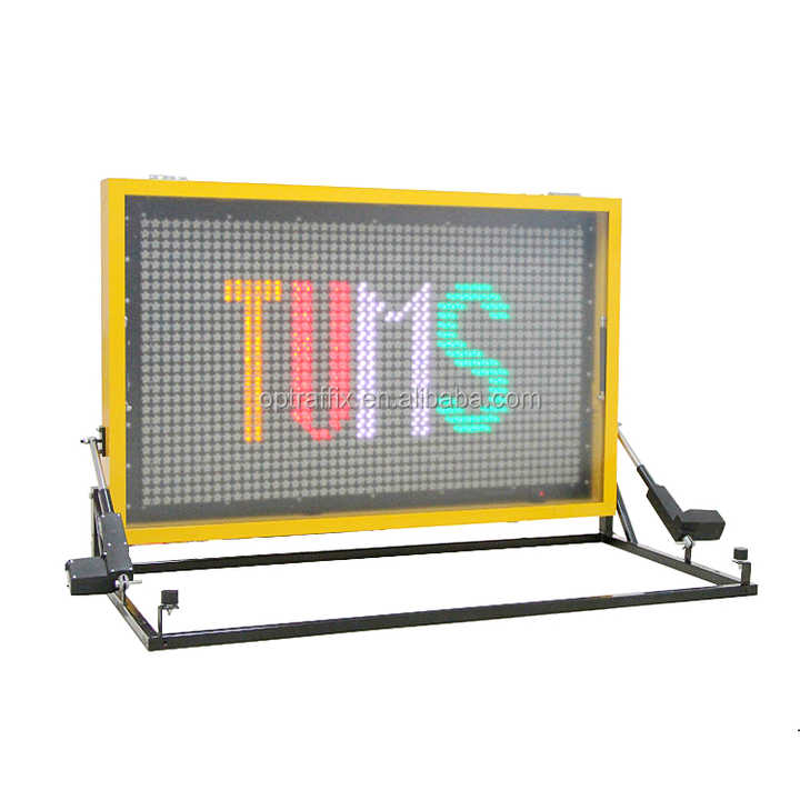 Outdoor Programmable Vehicle Mounted Vms Led Portable Matrix Display Message Signs Board ...
