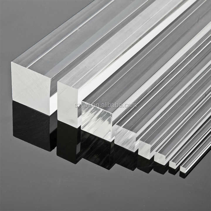 High Quality Clear Plastic Square Rectangular Acrylic Rod PMMA Bar