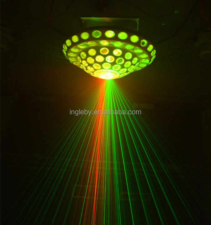 RG Laser Effect Cheap Mushroom Sound Active LED DJ Light