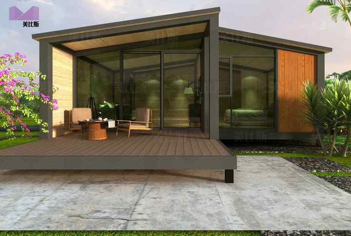 Cottage Resort Log Cabin - Modern Prefabricated Concrete House