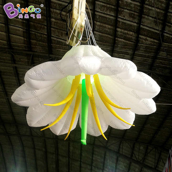 1.5 M Giant Inflatable Flower Decoration - LED White Lily