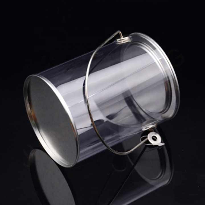 Hard plastic OEM cylinder box tin tube PVC round tube packaging ...
