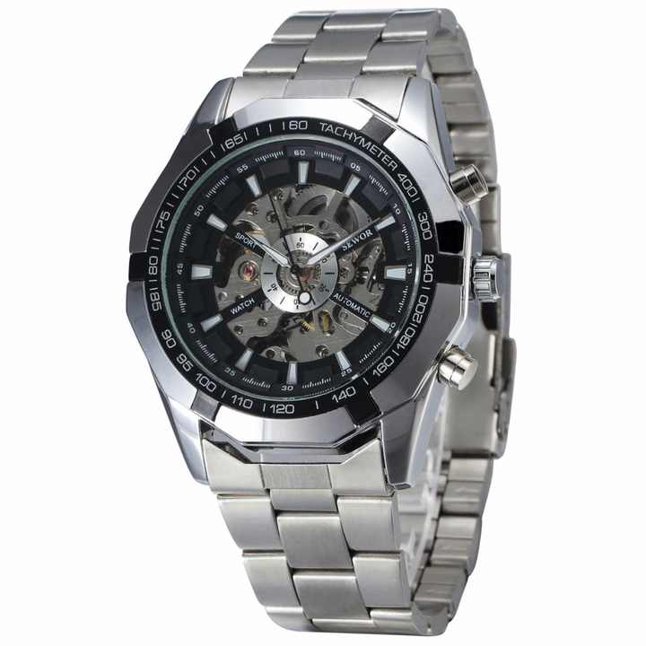 SEWOR 740-1 Automatic Mechanical Men Watches Stylish Stainless Steel ...