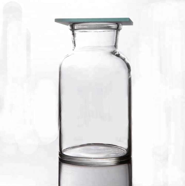 Laboratory 250ml Clear Borosilicate Glass Gas Collecting Bottle with ...