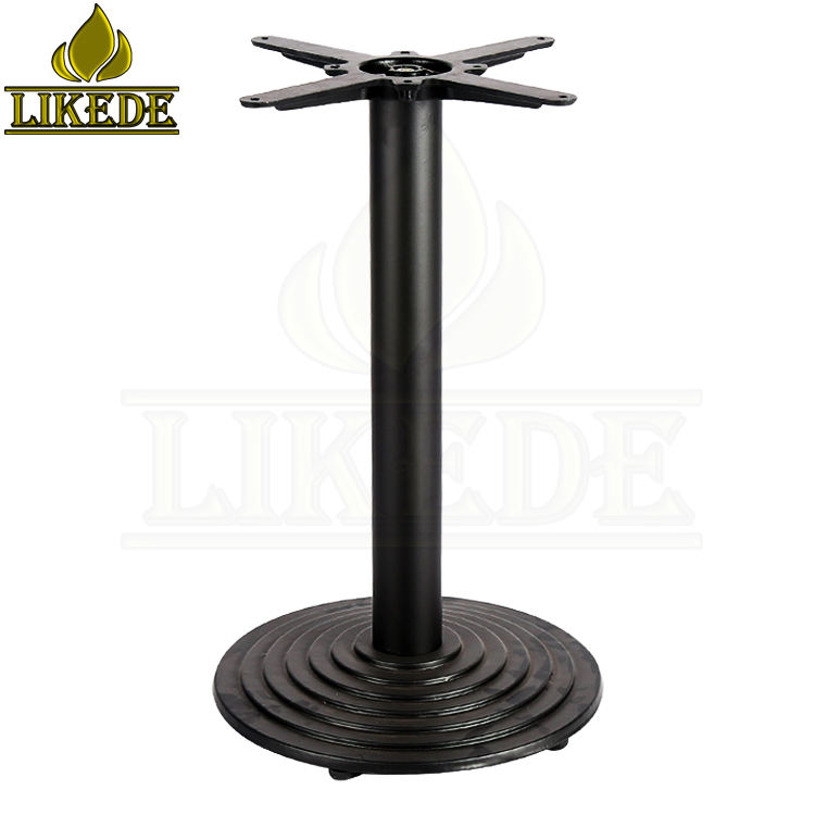 Powder Coated Black Wrought Cast Iron Letter Restaurant Dining Table ...