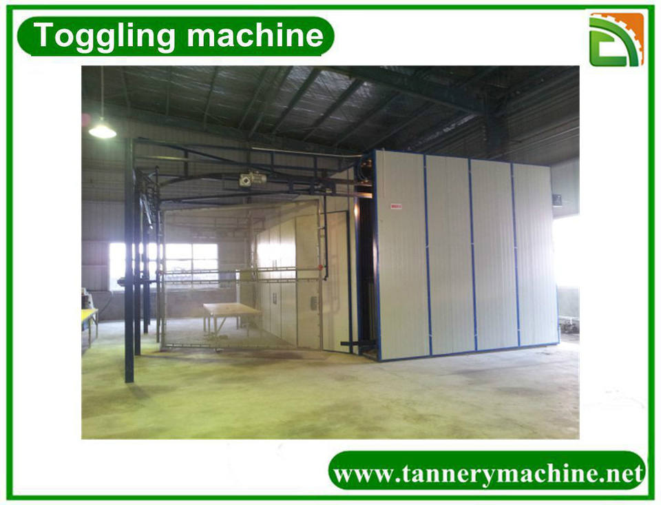 Máquina automática de toggling de cuero WEIGUO para curtido