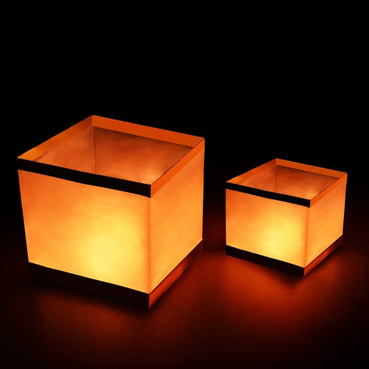 Square Water Floating Paper Lantern for Events Decoration| Alibaba.com