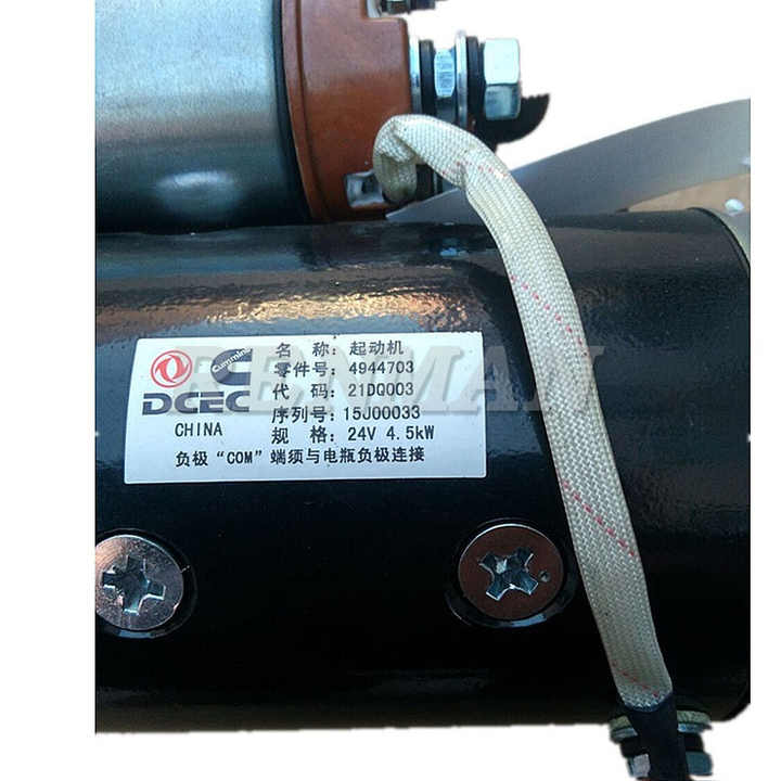 6BT Cummins Engine Parts Starter 24V 4.5kw Starting Motor 4944703