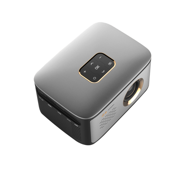 7.4v 2000mah Battery Powered Mini Projector 480*360p Portable Projector ...