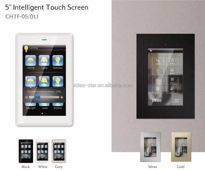 5" Intelligent Touch Control Panel for KNX/EIB Systems