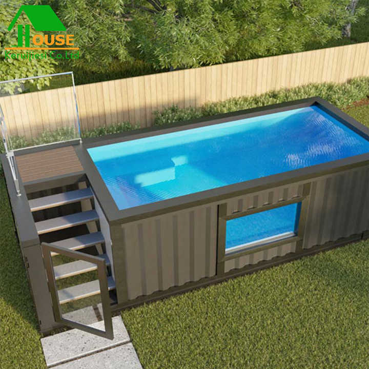 2018 pop-up container swimming pool customized steel structure container