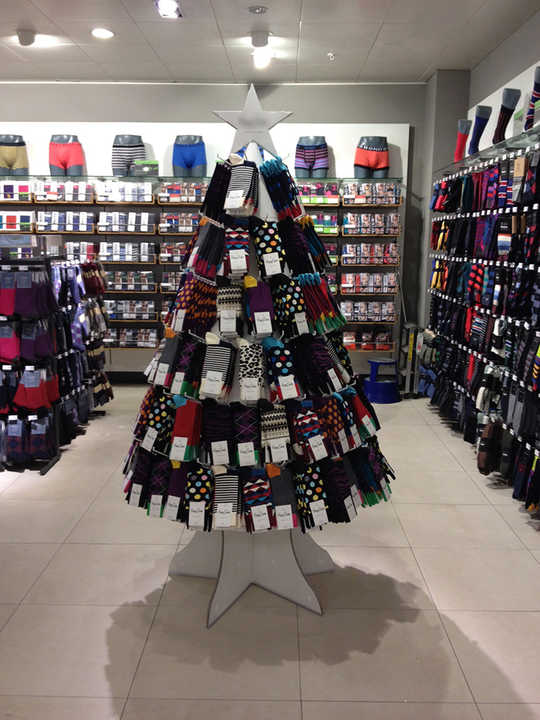 Retail Sock Stand Display - Modern Design for Mall Kiosks