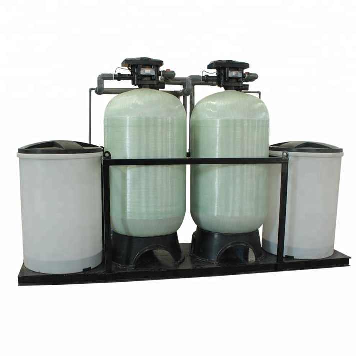 Duplex FRP Resin Tank 10m3/hr Ion Exchange Water Softener