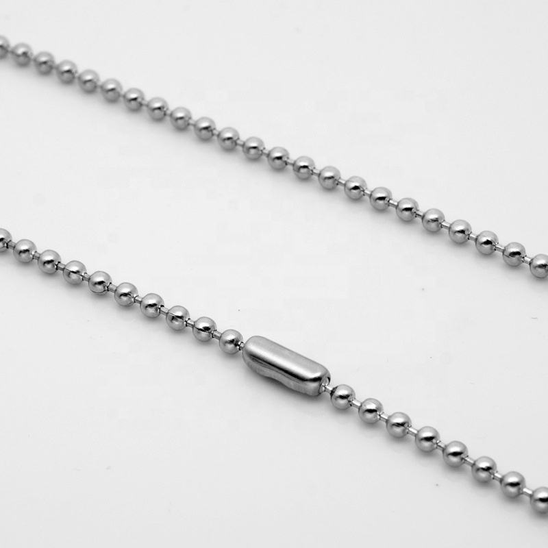 Shop High Quality Stainless Steel Bead Chains with Silver Plating