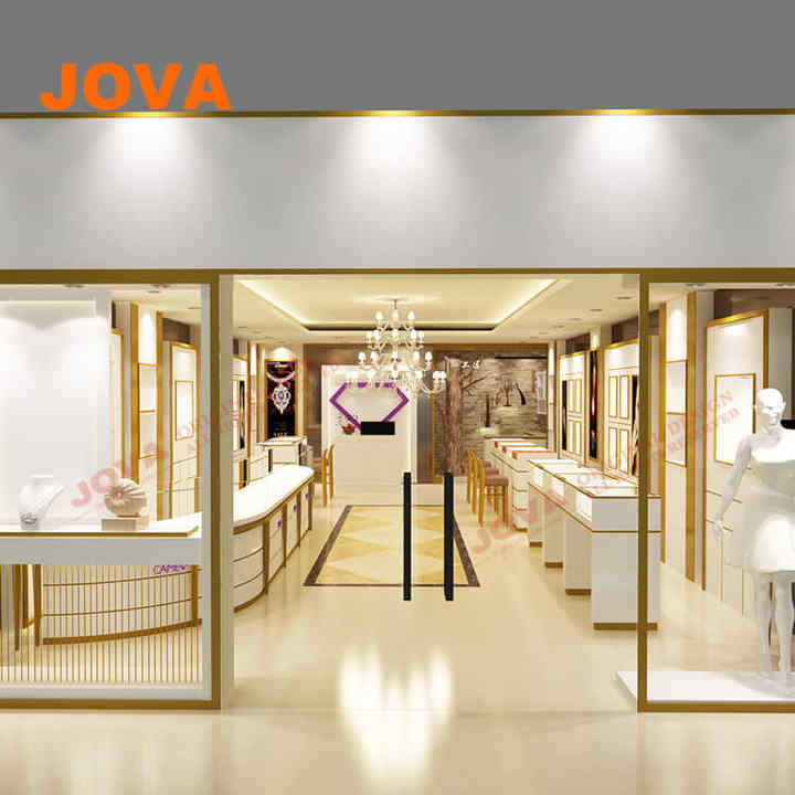 Luxury Gold Jewellery Shop Interior Design - JOVA Counters